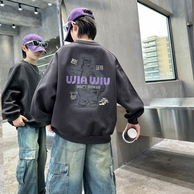 男童卫衣春秋儿童痞帅风洋气时髦