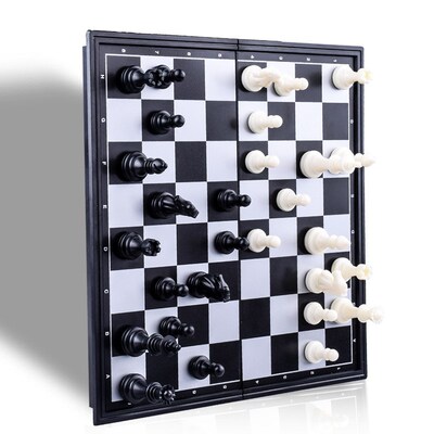 极速Magnetic Chess Backgammon Checkers Set Foldable CYhess B