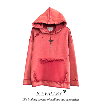 MELANIN 黑色素刺青 美式重磅小众厚重感百搭无性别简约连帽卫衣