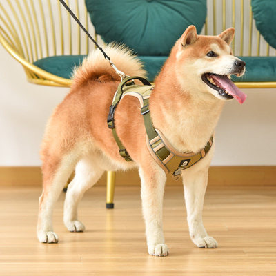 福莱希蒙淼狗狗胸背带中大型犬外出遛狗狗牵引绳背心式防爆冲柴犬