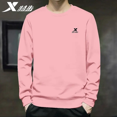 特步卫衣男圆领百搭运动服官方