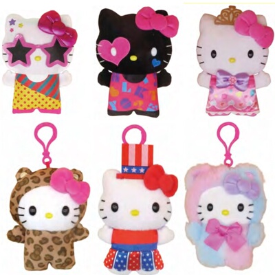 【预售26.2月】美版三丽鸥嘻哈 怀旧风系列毛绒玩偶挂件kitty