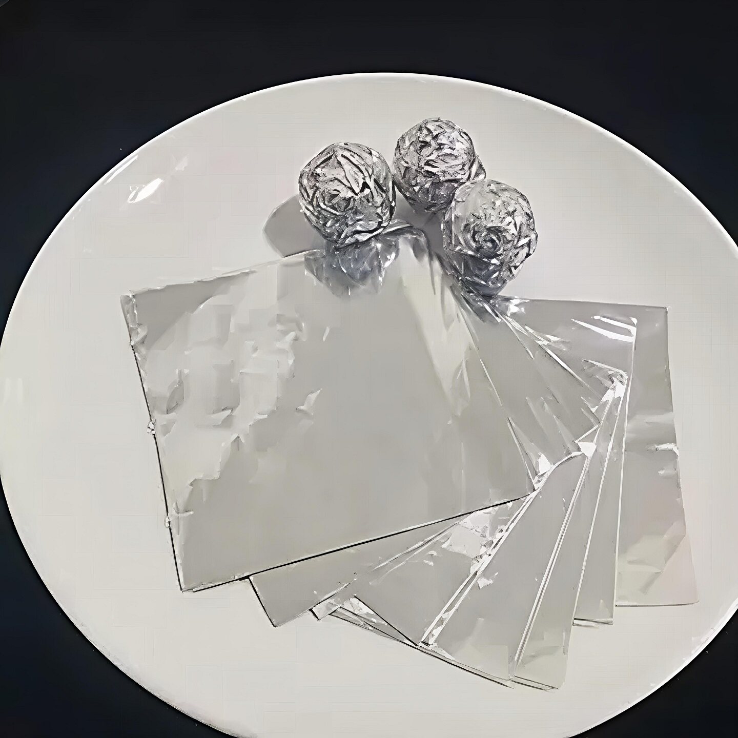 光亮面银色锡纸3号正方形切片7*7 8 9 10 12 13 20 30 45cm铝箔纸