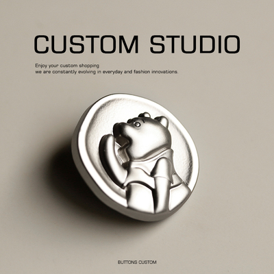 卡通可爱小熊金属纽扣设计师辅料