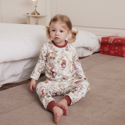 721星球儿童家居服套装男童女童暖姜棉小孩睡衣宝宝秋衣秋裤