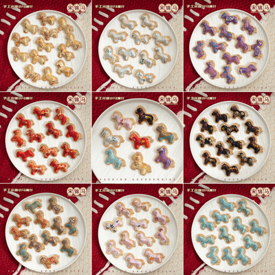 2026新款手工宋锦小马胸针女新中式国风旗袍装饰配饰品高级感胸花