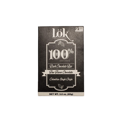 lok巧克力纯可可脂100%黑巧克力哥伦比亚进口零食混合果干坚果85g