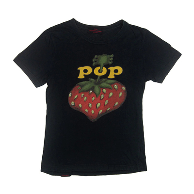 hysteric glamour 草莓 印花短袖T恤 情侣款休闲上衣 男女同款