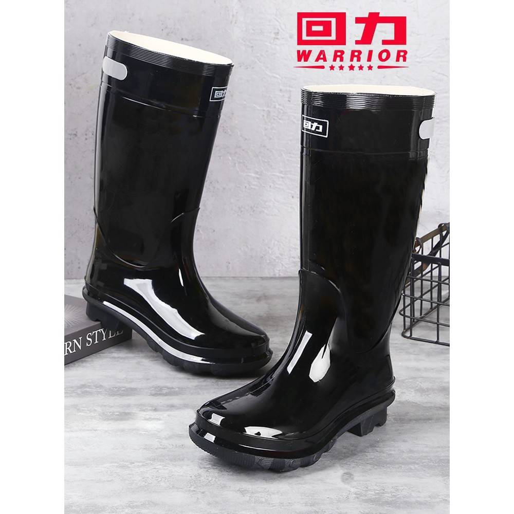回力雨鞋男士耐磨短筒雨靴防水防滑耐磨中筒高筒防水防滑套鞋胶鞋