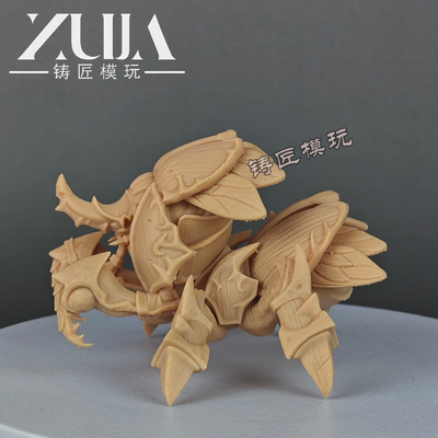 魔兽世界地穴领主白模型手办