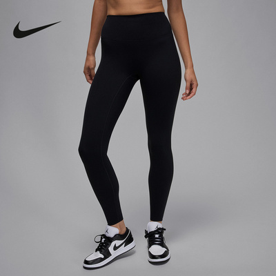 JORDAN耐克女子高腰宽版紧身裤运动速干全长训练瑜伽裤HQ8913-010