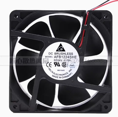 原装台达 AFB1224SHE 12038 24V 0.75A 12CM 大风量 变频器风扇