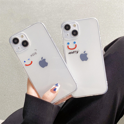 笑脸表情硅胶苹果手机壳