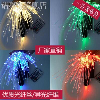 照明光导纤维优质0.25mm塑料光纤PMMA光纤丝导光光纤发光衣服线
