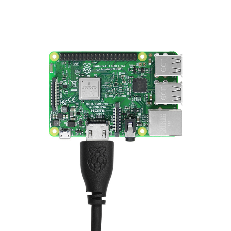 树莓派3代B型标准HDMI线 Raspberry Pi 2B3B官方HDMI视频连接线_虎窝淘