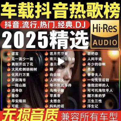 车载u盘歌曲2025新款无损音乐高品质汽车网红dj柏林之声音响优盘
