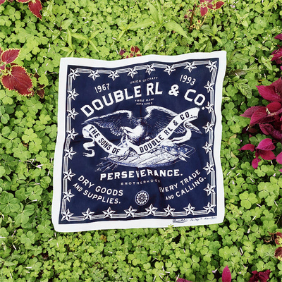 外贸纯原RRL飞鹰美式经典复古纯棉大方巾bandana阿美咔叽头巾配饰