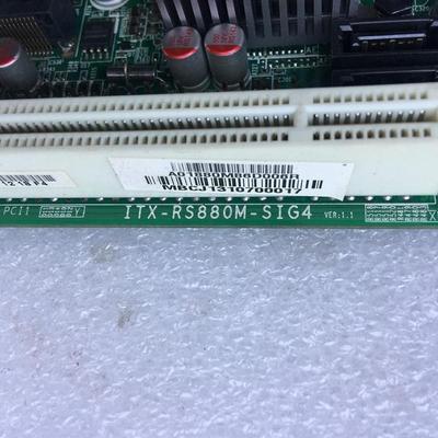 拆机 ITX-RS880M-SIG4 AMD 送CPU 主板 HTPC 17X17cm 主板实物图