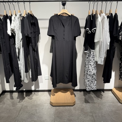 indicia6B405LQ277C专柜正品标记女装桑蚕丝通勤连衣裙吊牌价1489