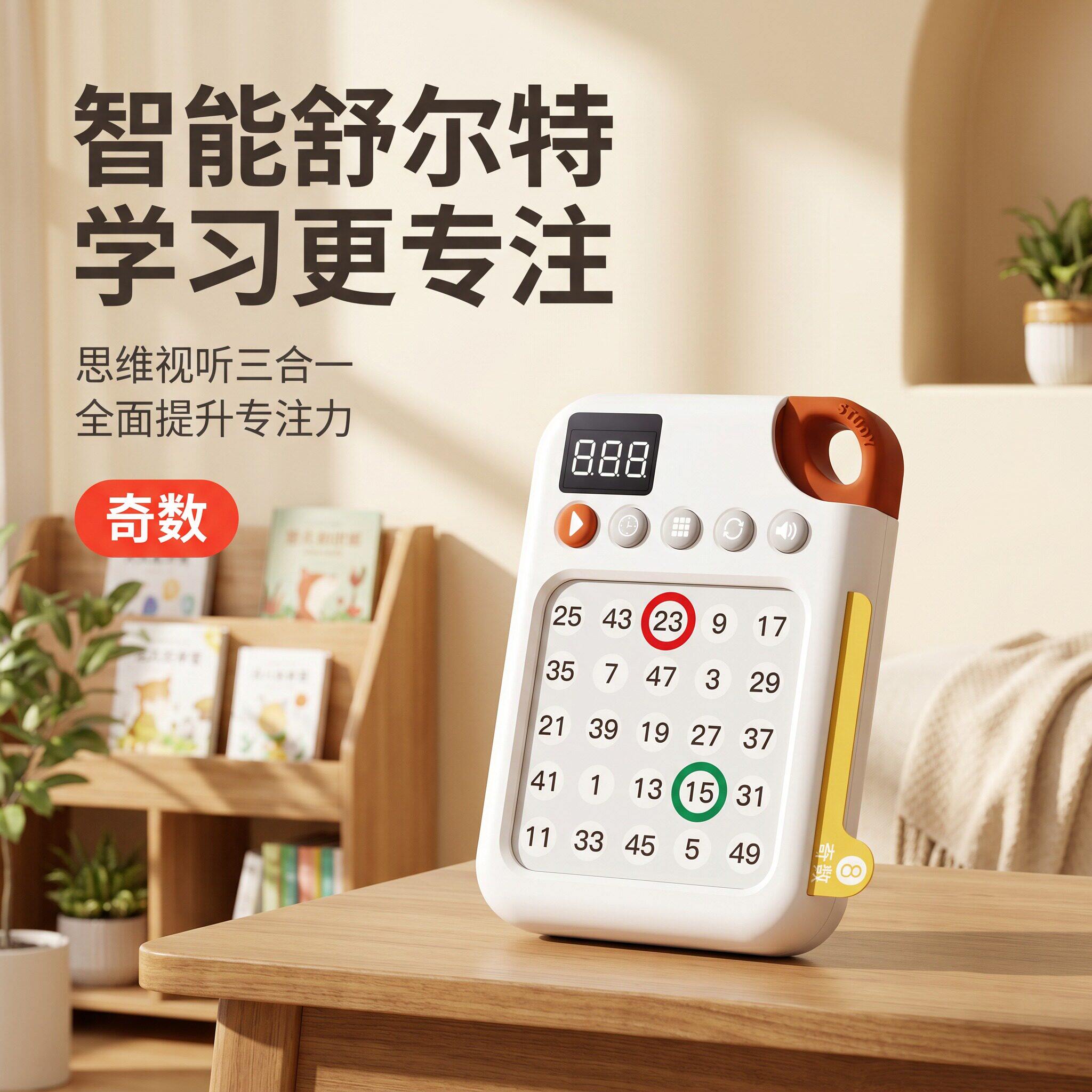 宝宝早教闪卡潜能开发卡智能舒尔特玩具专注力练习启发思维男女孩