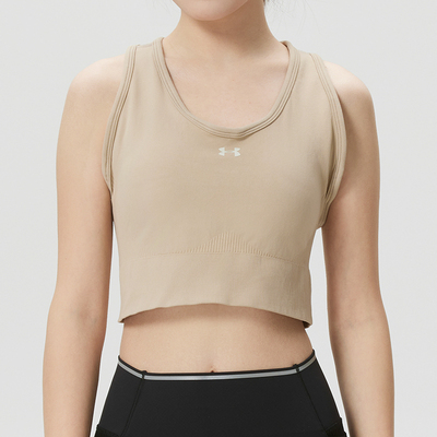 UA安德玛休闲运动BRA内衣女跑步健身背心式瑜伽文胸1384419-001