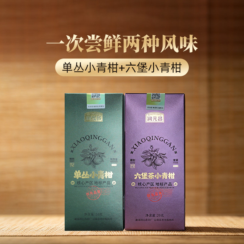 【新人专享】鸭屎香单丛小青柑/六堡圈枝小青柑普茶叶旅行体验装