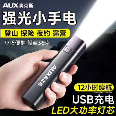 应急可充电式强光超亮耐用迷你