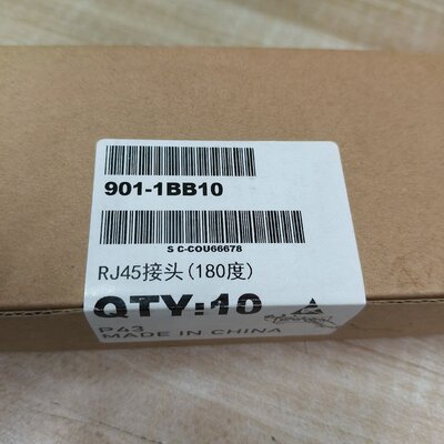议价901-1BB10 RJ45接头180度有2盒，一盒10个可维修