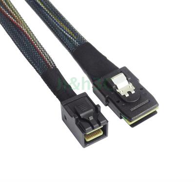 精品Mini SAS线全新SFF 8643转SFF 8087阵列卡背板转接线50CM 1米