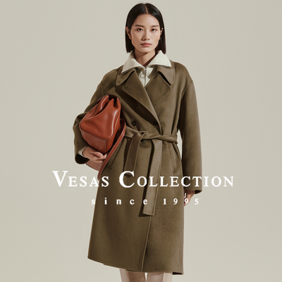 Vesas Collection军装风双面呢大衣C1370
