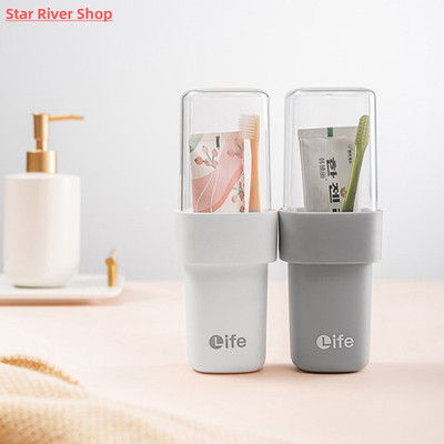 Portable Toothbrush Kits Case Toothpaste Cup Holder Protect