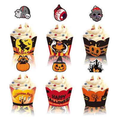 Halloween pumpkin photo prop party decoration cake placards
