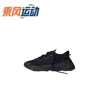 Adidas 三叶草OZWEEGO 老爹鞋男款复古休闲鞋运动鞋纯黑色EE6999