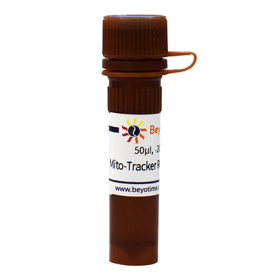 C1049B-50μg Mito-Tracker Red CMXRos (线粒体红色荧光探针)