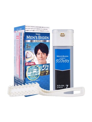 hoyu美源日本男士染发膏黑色按压