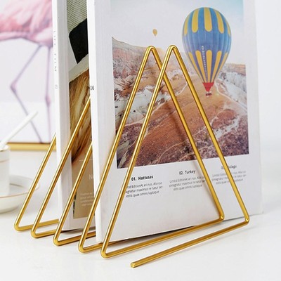 Nordic Style Triangle Iron Storage Rack Book Magazine Holder