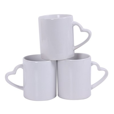 Freeshipping  Blank White Mugs 11OZ Sublimation Mugs Heat Pr