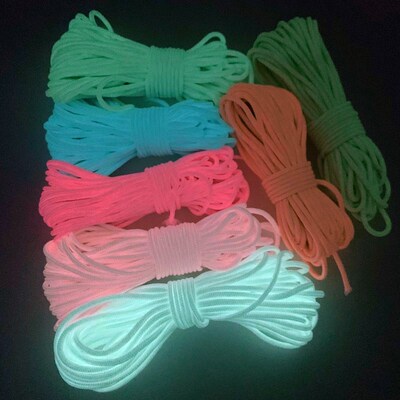 5yards/Lot 2mm Luminous Rope Paracord Parachute Cord Lanyard