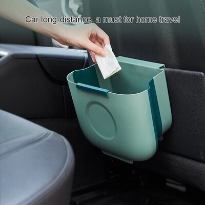 Cabinet Hanging Space-saving Trash Can Foldable Large Openin