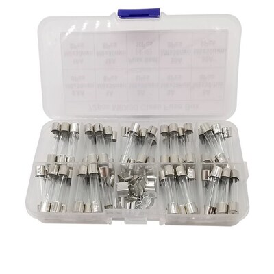 72Pcs/Box M6x30mm Fast-Blow Fuse 0.5A 1A 2A 3A 5A 10A 15A 20