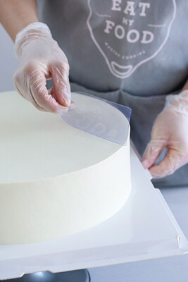 Baking tools transparent PET scraper cake smoothing plastic