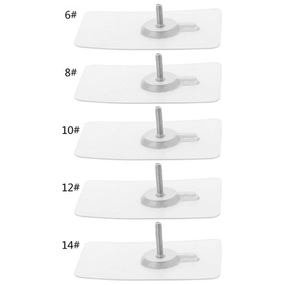 New 1 Pc Strong Self Adhesive Screw Hook Wall Mouted Stainle
