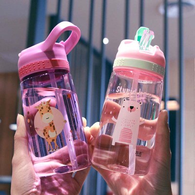 Water Bottle With Buckle 450ml Outdoor Kids Sport Bottle Spo