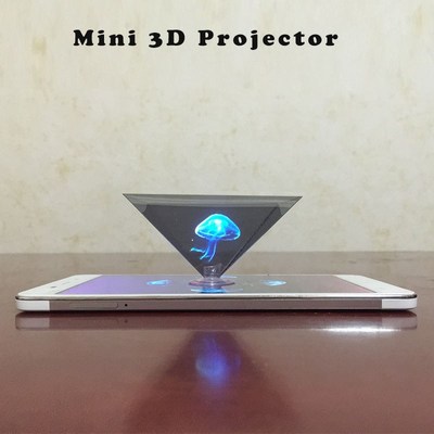Hologram 3D projection Display Projector Pyramid screen Vide