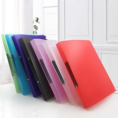 A4 Ring Binder Colorured Transparent Loose-leaf Paper File F