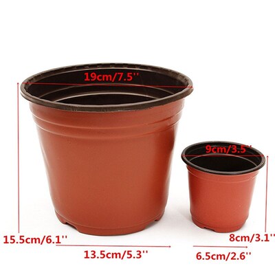 50Pcs/lot Plastic Nursery Pot Flowerpot desktop potted Plant