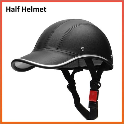 Motorcycle Bike Scooter Half Helmet Baseball Cap Style Safet