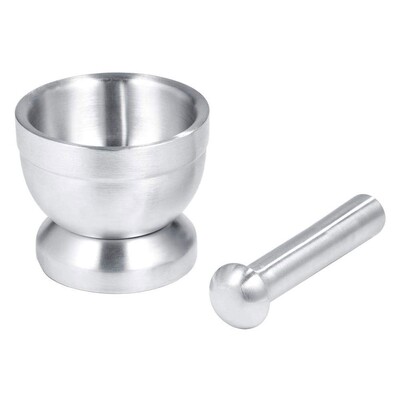 Kitchen Garlic Grinder Tool Stainless Steel Mortar and Pestl