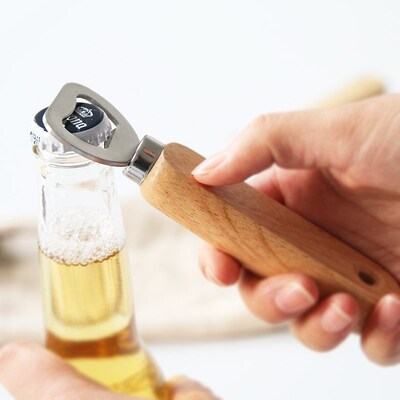 20/40PCS Wooden Handle Handheld Bartender Bottle Opener Wine