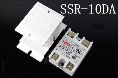 1 set SSR-10 DA Solid State Relais SSR 10A 3-32 V DC/24-380
